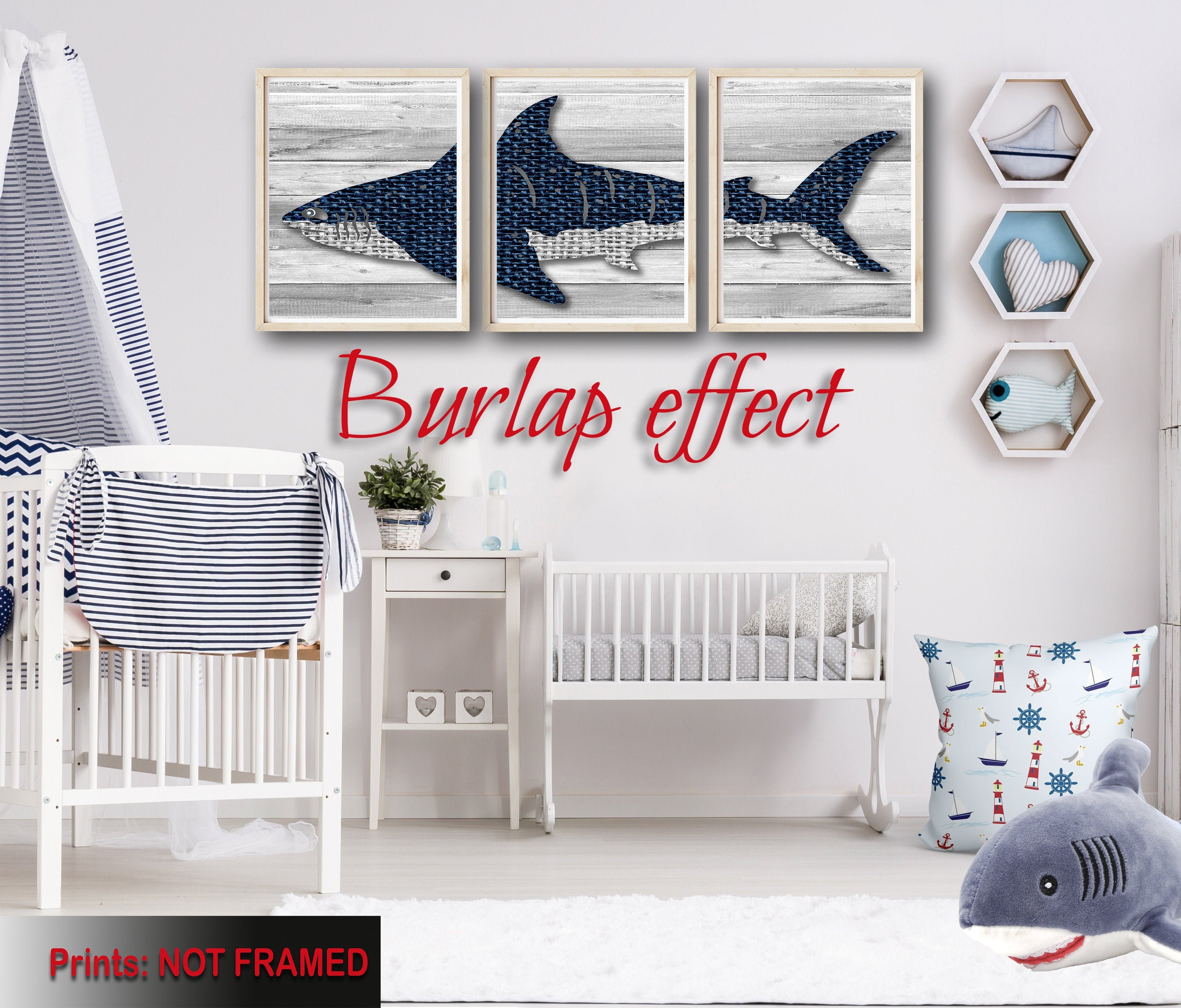 Shark Nursery Print Shark Nursery Decor Shark Nursery Wall | Etsy