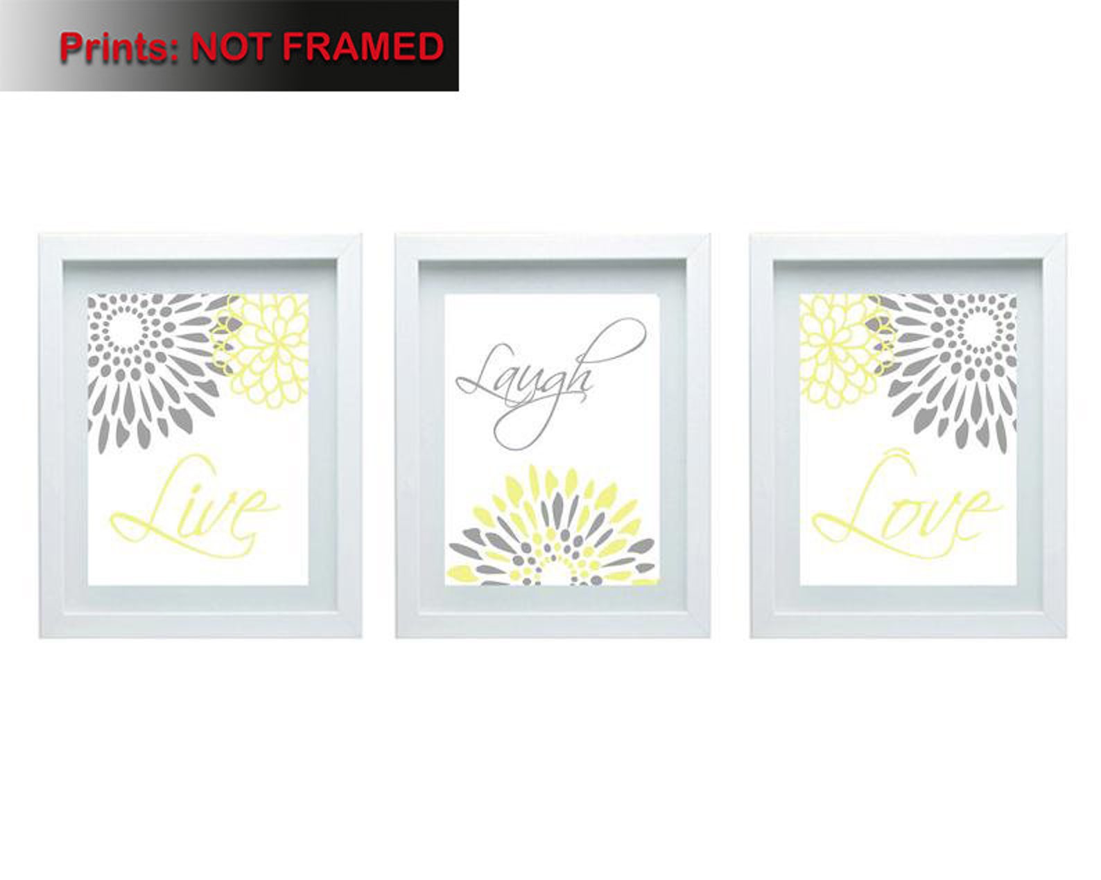 Live Laugh Love Wall Art Live Laugh Love Sign Modern Wall | Etsy