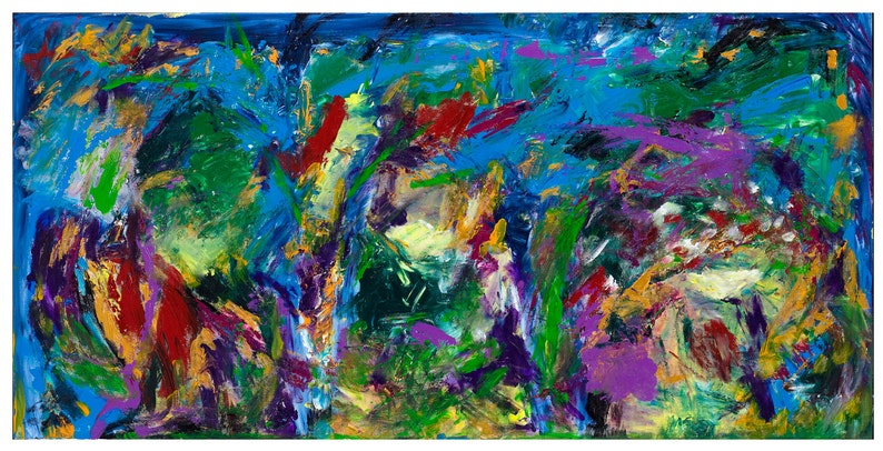 Big Abstract Rectangle Painting Modern Acrylic Canvas art | Etsy