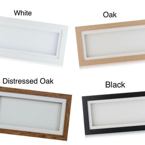 16x6 Inch Floral Name Box Frame, Flower Preservation Gift, Wedding ...