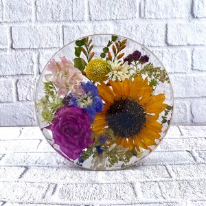 12cm Round Display Plaque, Wedding Flowers, Funeral Flowers, Gift ...