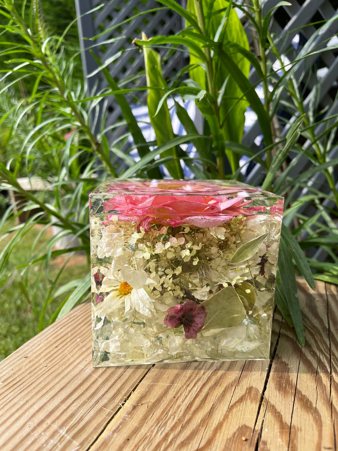 8cm/10cm Resin Cube Wedding Flowers Funeral Flowers Flower - Etsy UK