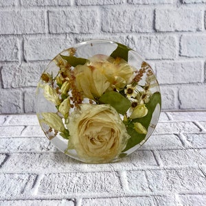 12cm Round Display Plaque, Wedding Flowers, Funeral Flowers, Gift ...