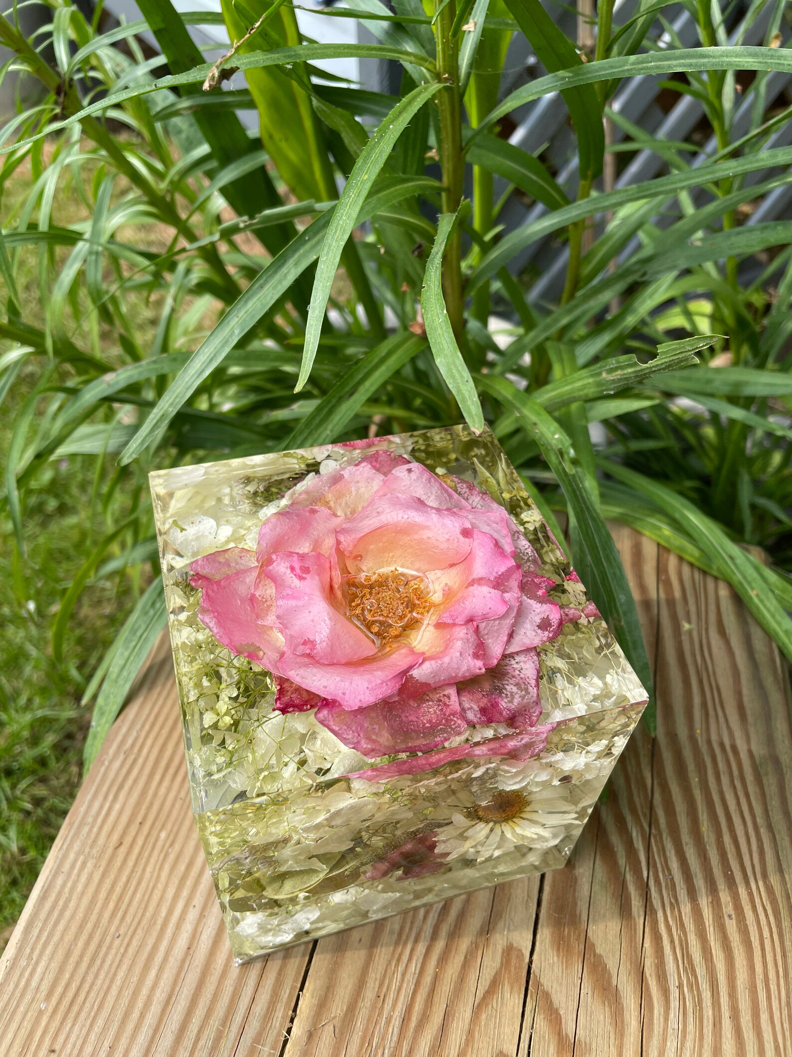 8cm/10cm Resin Cube Wedding Flowers Funeral Flowers Flower | Etsy