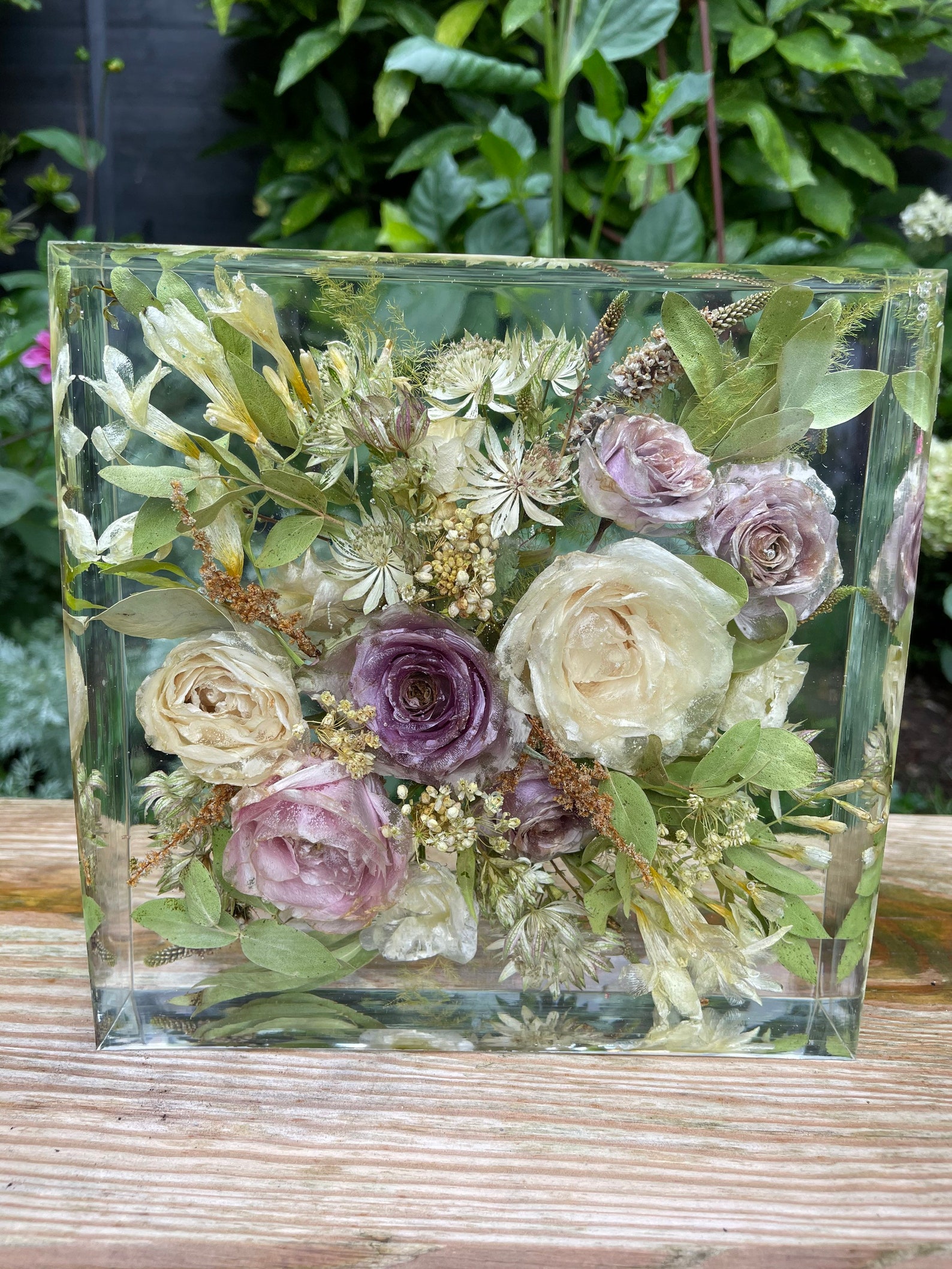 20cm Freestanding Square Plaque Keepsake Wedding Funeral | Etsy UK