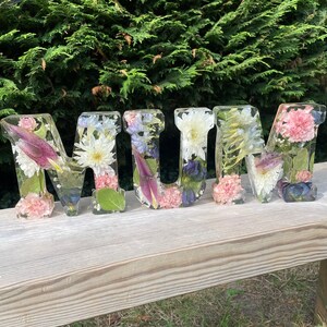 16cm Freestanding Initial/letter Flower Preservation Wedding - Etsy UK