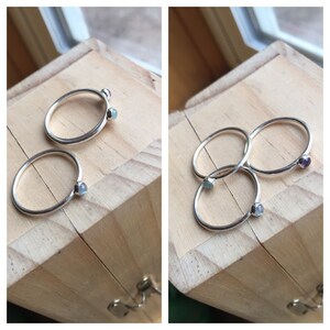 Stackable Cabochon Ring | Minimal Simple Small Contemporary Dainty ...