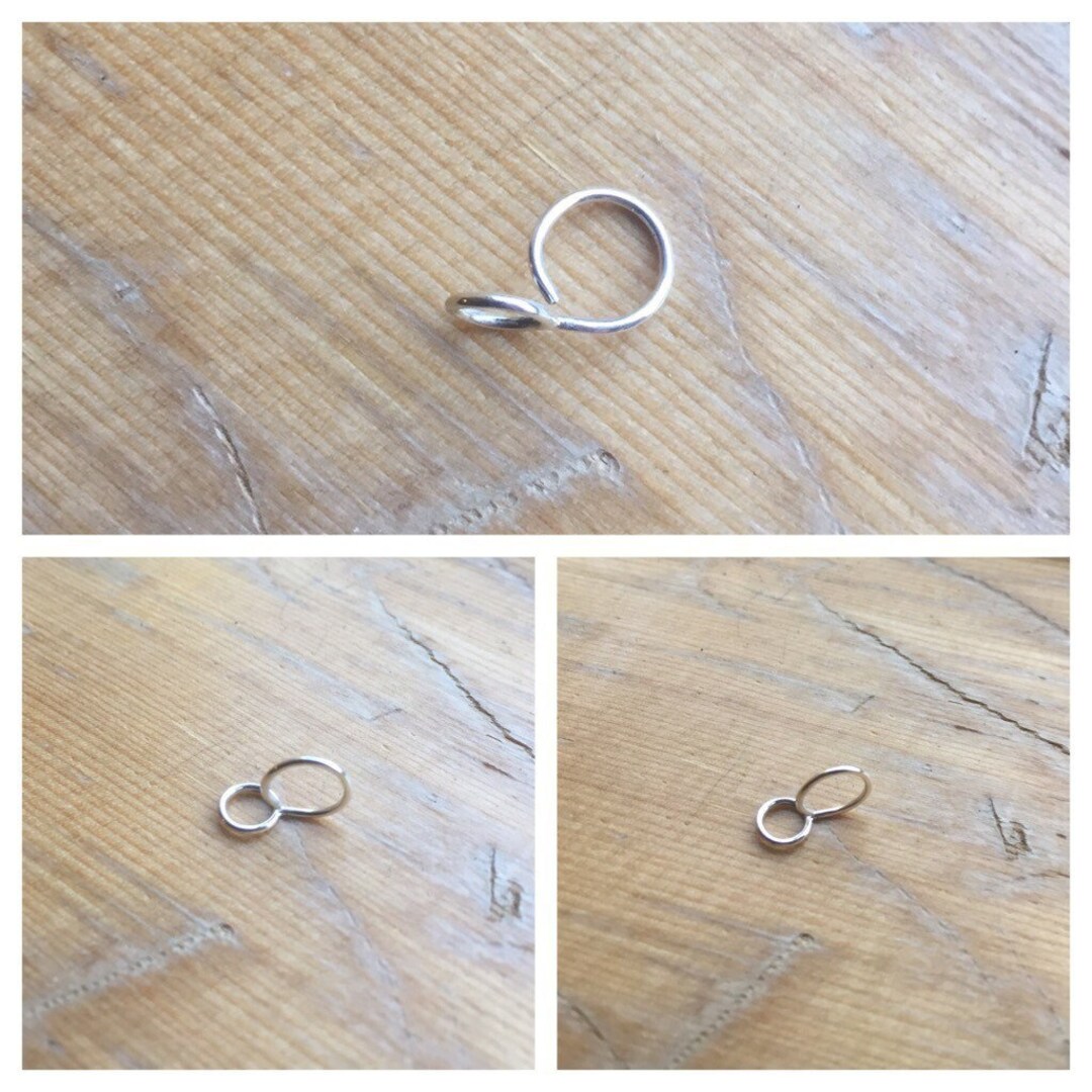 Suspended Loop Belly Button Ring | Barbells Piercings Simple Minimal ...