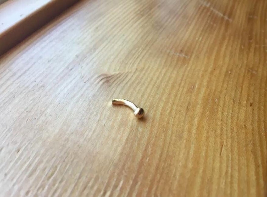 Billiard Ball-ping and Plug Belly Button Barbell | Minimal Floating ...