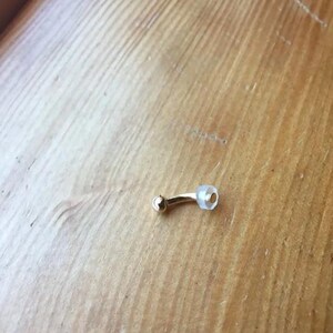 Billiard Ball-ping and Plug Belly Button Barbell | Minimal Floating ...