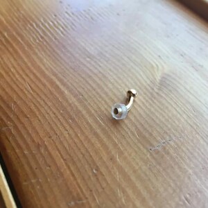 Billiard Ball-ping and Plug Belly Button Barbell | Minimal Floating ...