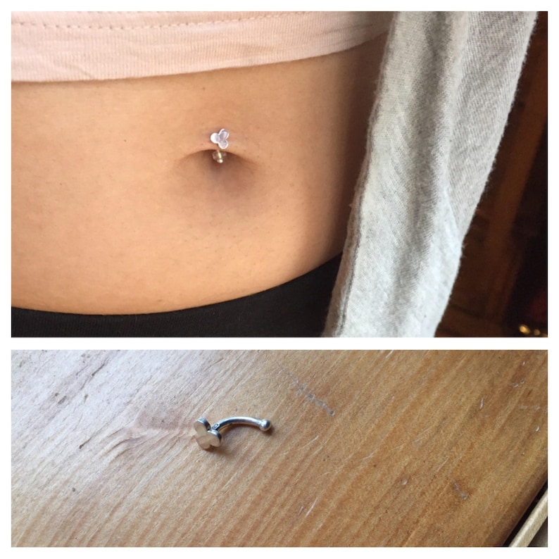 Clover Ball-ping and Plug Belly Button Barbell | Minimal Belly Dance ...