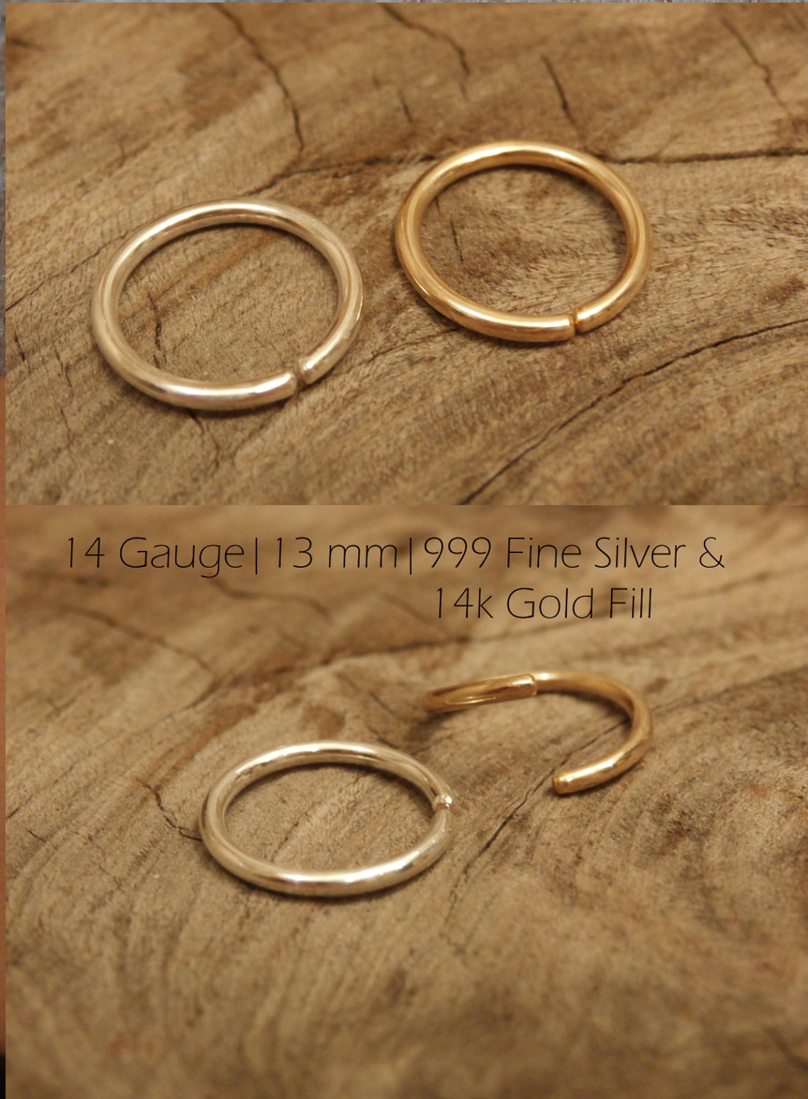 Simple Loop Belly Button Ring Minimal Body Jewelry Piercings - Etsy