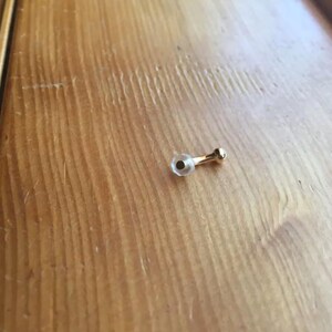 Billiard Ball-ping and Plug Belly Button Barbell | Minimal Floating ...