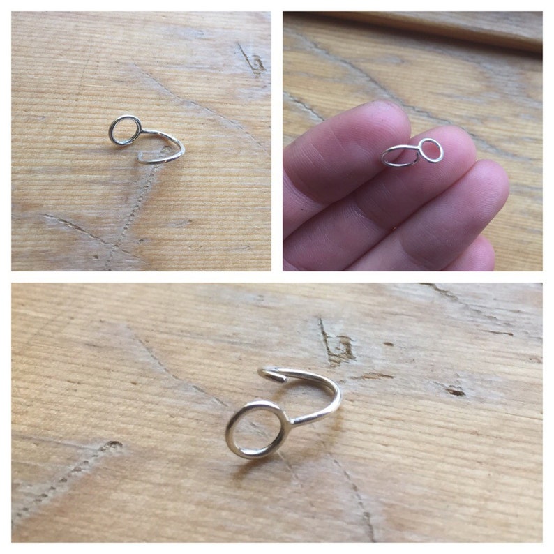 Twin Loop Belly Button Ring barbells Piercings Simple Minimal - Etsy