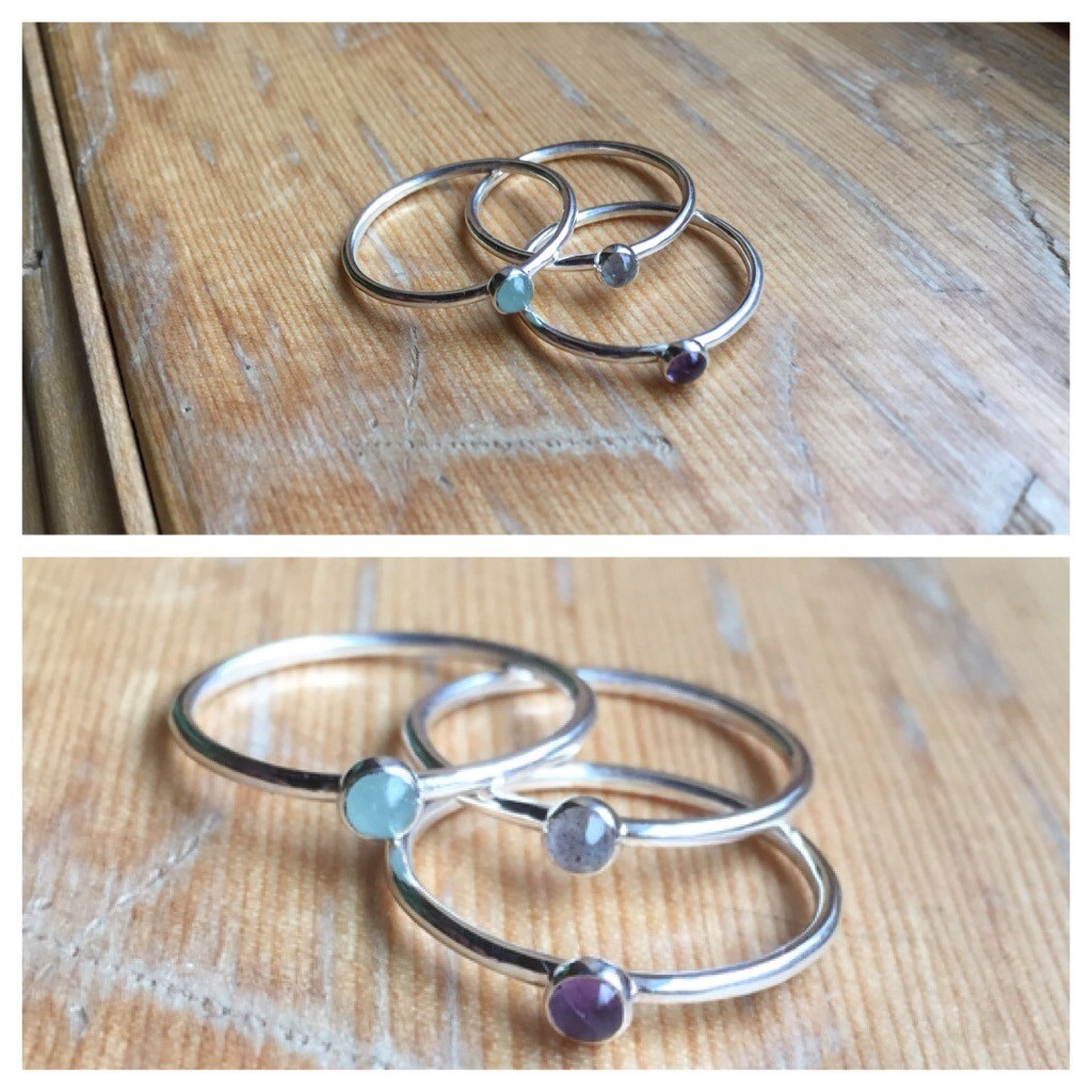 Stackable Cabochon Ring | Minimal Simple Small Contemporary Dainty ...