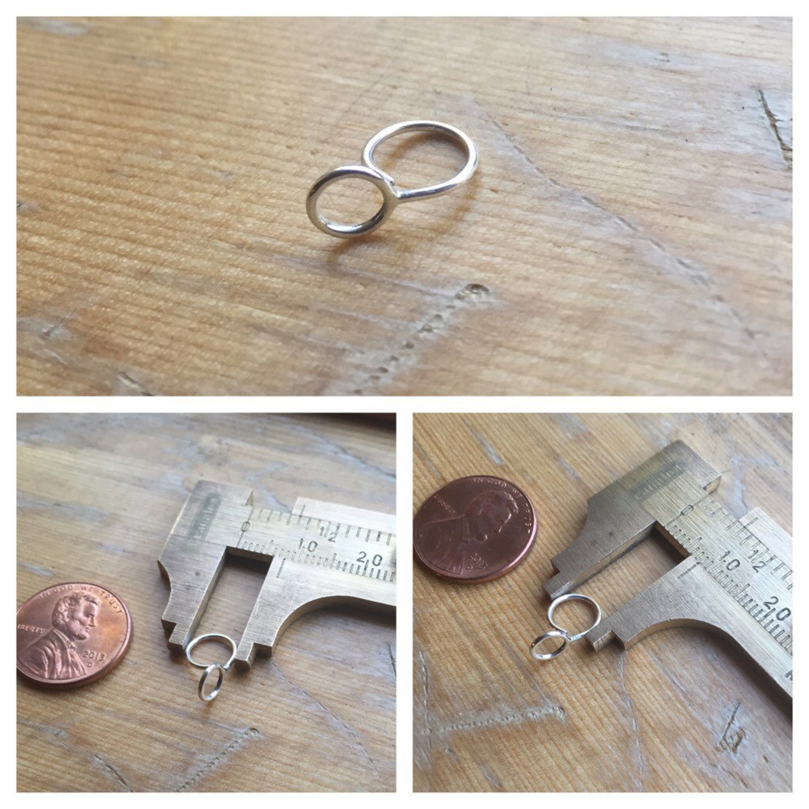 Twin Loop Belly Button Ring barbells Piercings Simple Minimal - Etsy