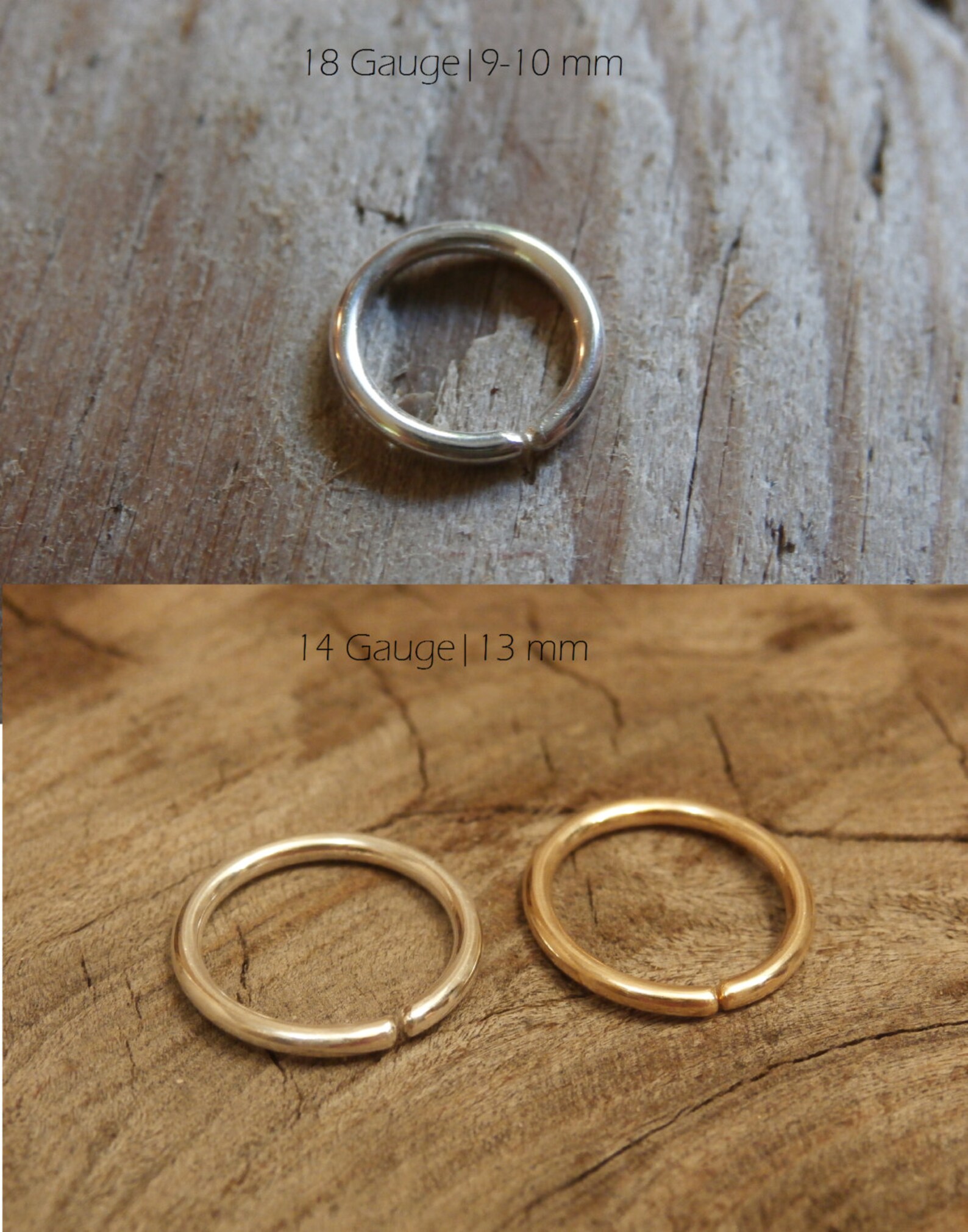 Simple Loop Belly Button Ring Minimal Body Jewelry Piercings - Etsy