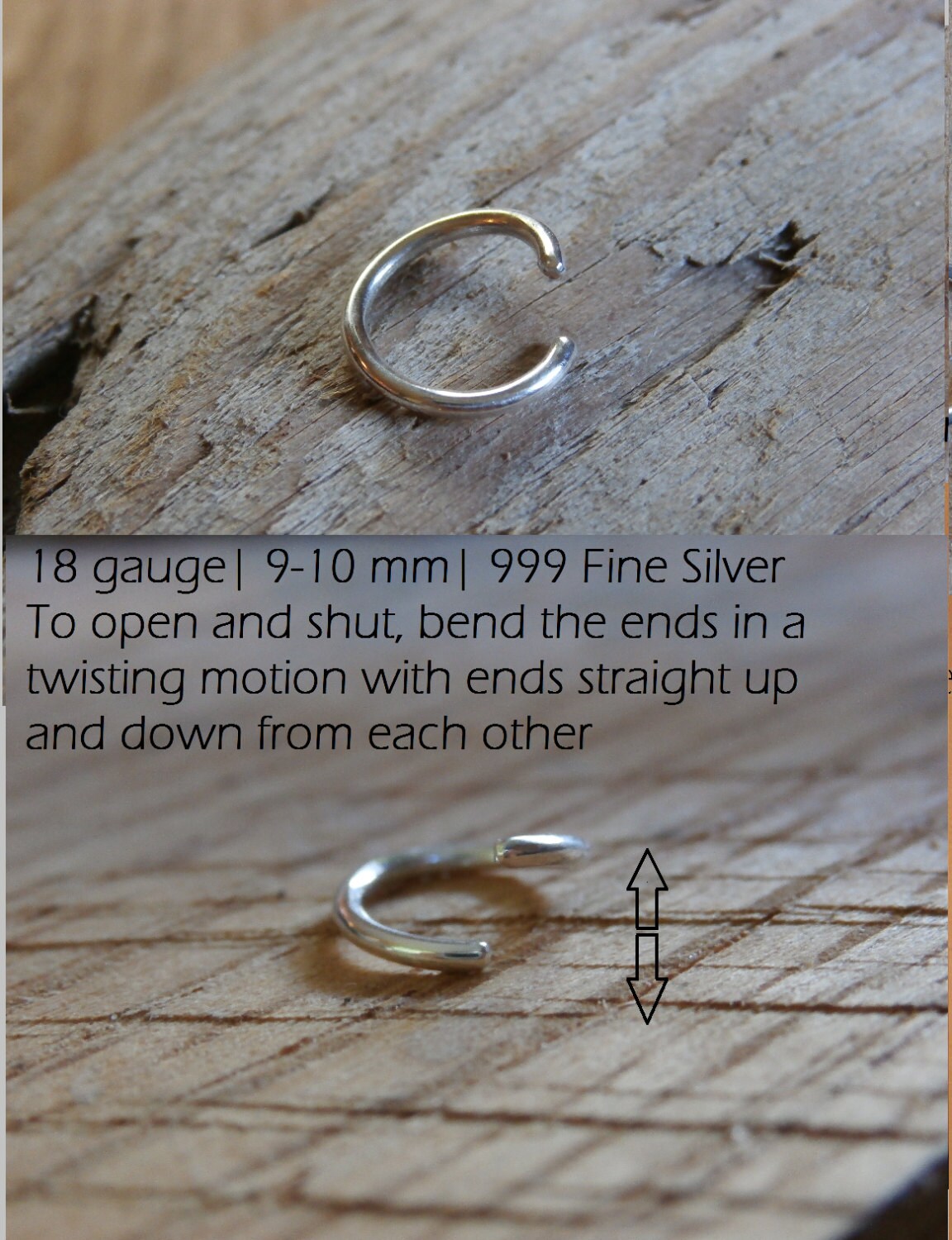 Simple Loop Belly Button Ring Minimal Body Jewelry Piercings - Etsy