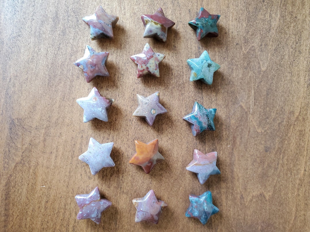 Cute Ocean Jasper Stars pick Your Own - Etsy