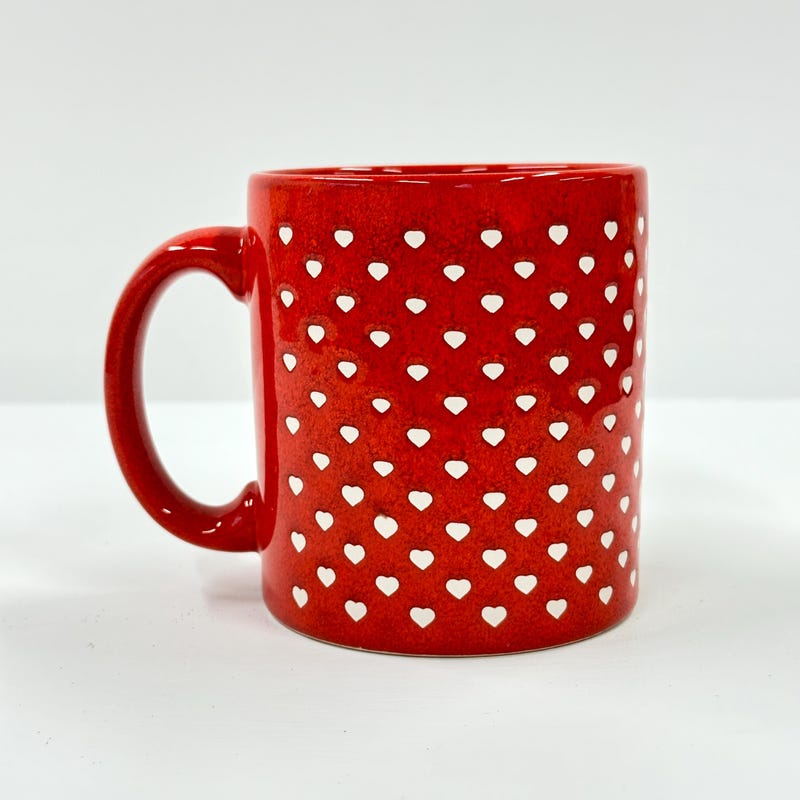 Red Heart Mug - Etsy