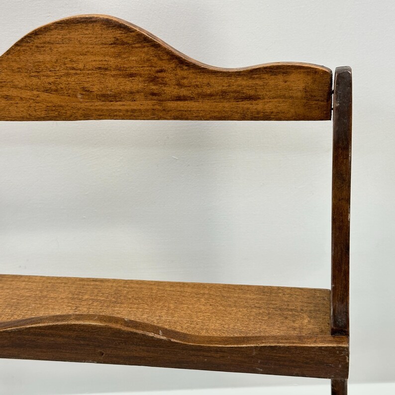 Vintage Wooden Spice Rack, Wall Mount or Countertop, Spice Display ...