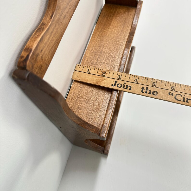 Vintage Wooden Spice Rack, Wall Mount or Countertop, Spice Display ...