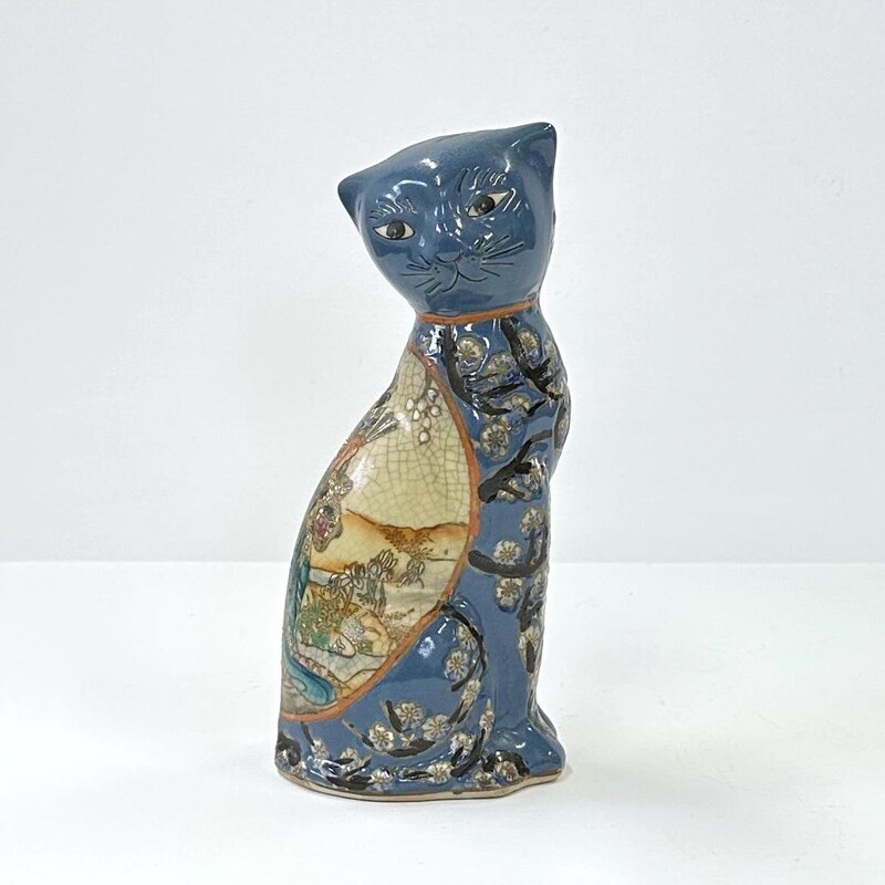Chinese Cat Figurine - Etsy