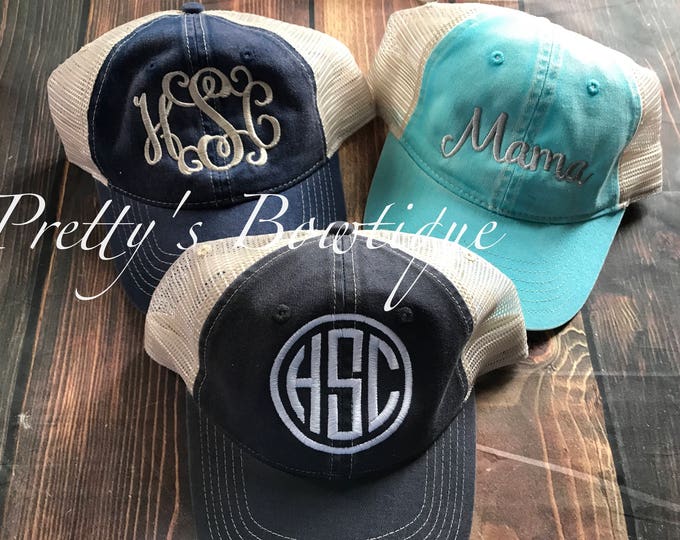 Monogrammed Baseball Hat Womens Hat Monogram Hat monogrammed Cap womens ...