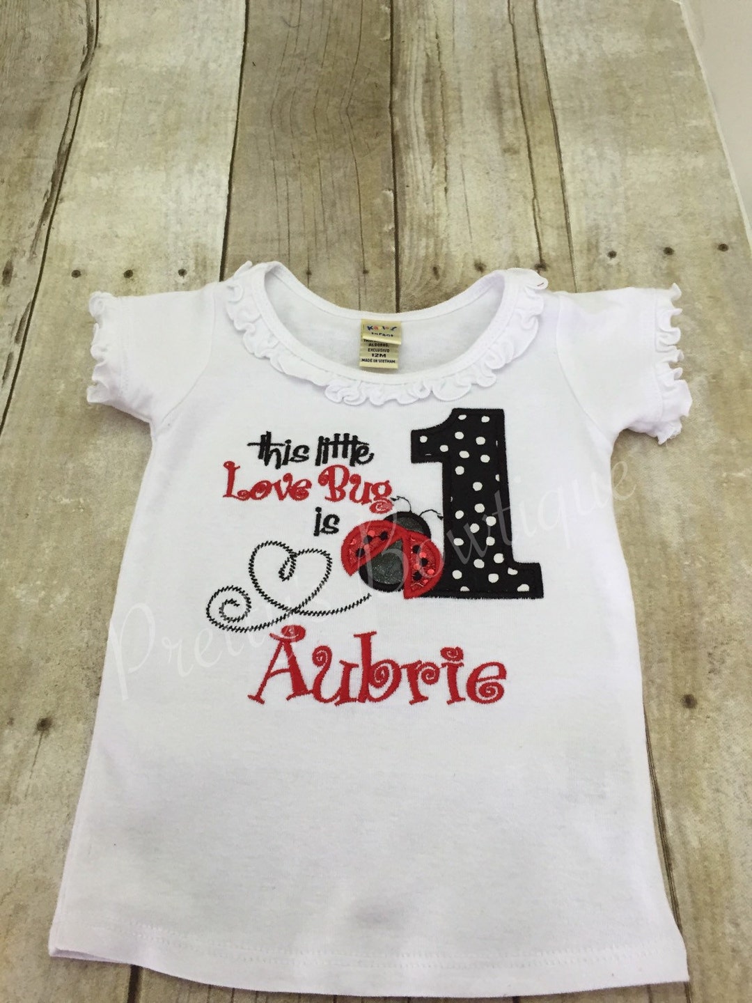 First Birthday Lady Bug Shirt Lady Bug Birthday Shirt. This Little LOVE ...