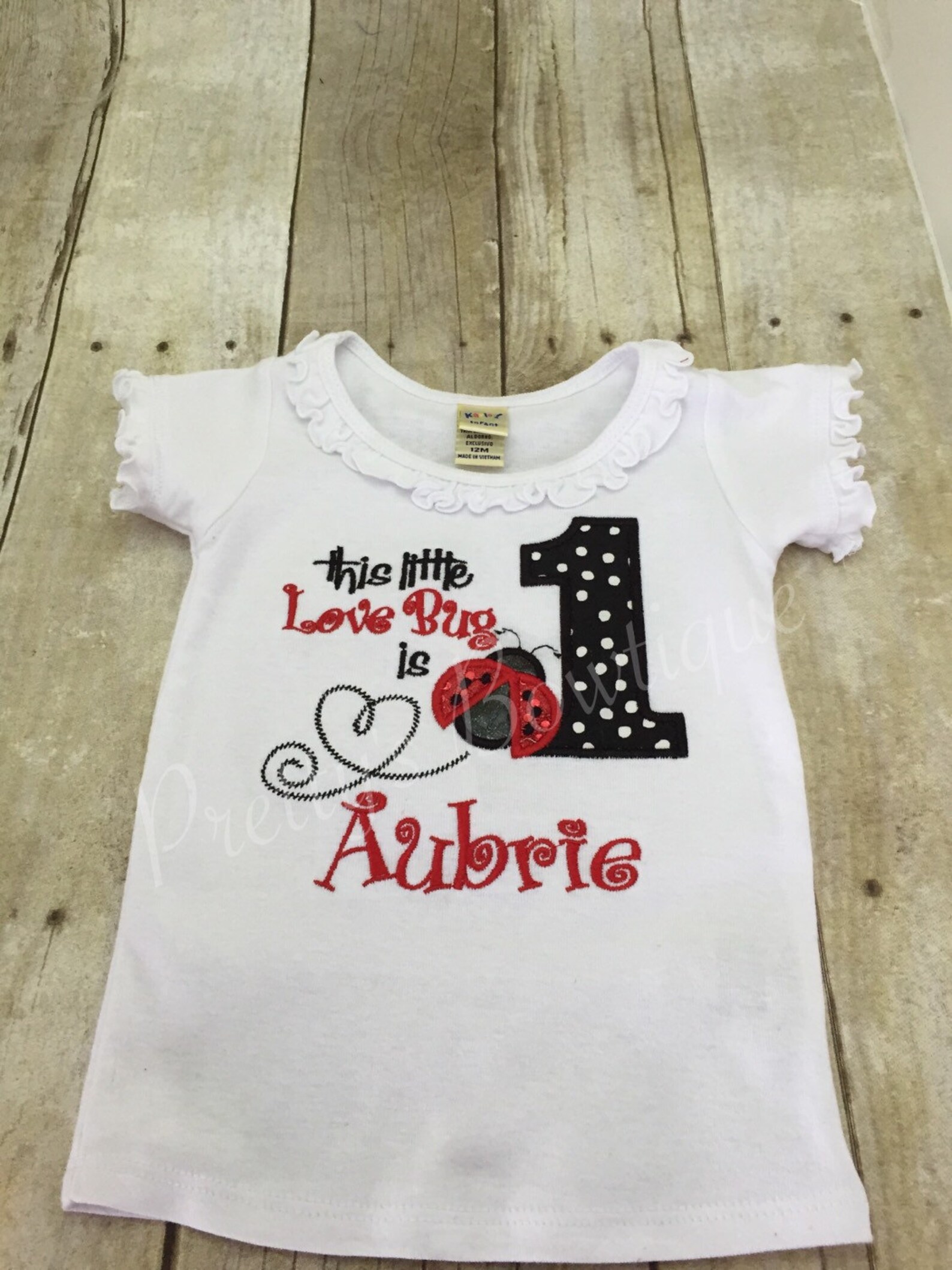 First Birthday Lady Bug Shirt Lady Bug Birthday Shirt. This - Etsy