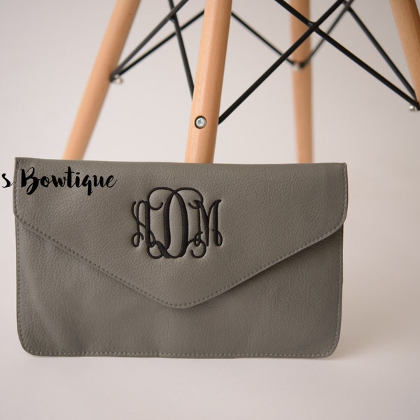 Monogram Clutch - Etsy