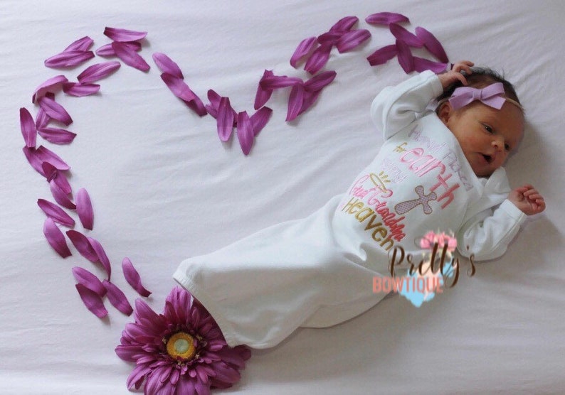 Hand Picked for Earth Gown Shirt or Bodysuit Baby Girls | Etsy