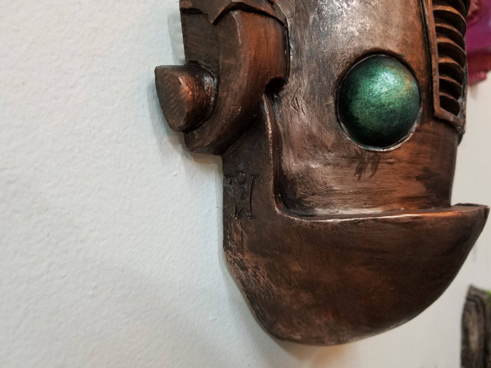 Dieselpunk Robot Sculpture Boilerbot Bronze Finish With | Etsy