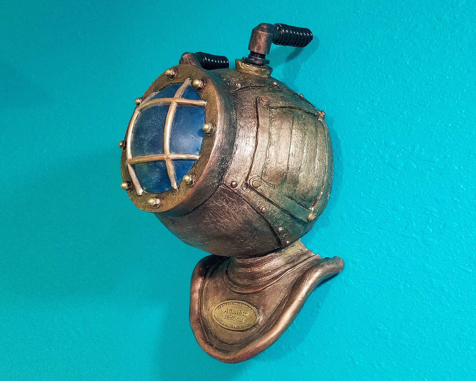 Steampunk Diving Helmet Aquabot Sculpture Diving Bell Robot | Etsy