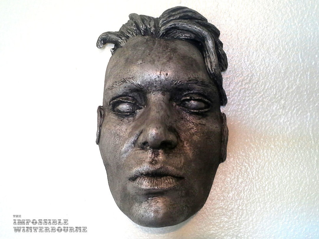 Female Face Sculpture, "siren Face" - Pewter Finish, A Hauntingly ...