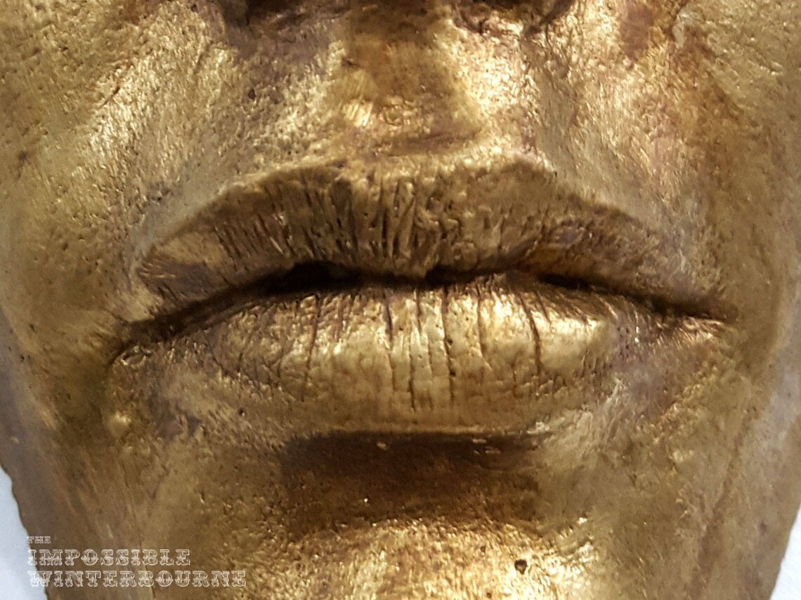 Antique Gold Female Face Sculpture: Hydrostone Wall Art - Etsy