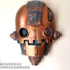 Steampunk Robot Sculpture With Stone Finish and Bronze Details Cast in ...