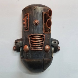 Dieselpunk Robot Sculpture • Boilerbot • Sky Iron With Copper Pipes ...