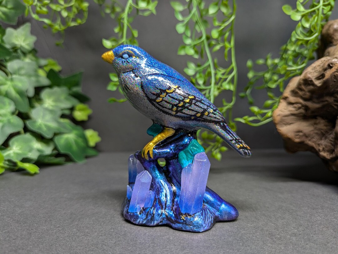 Ceramic Bird Figurine Repaint Thrift Shop Rescue - Etsy