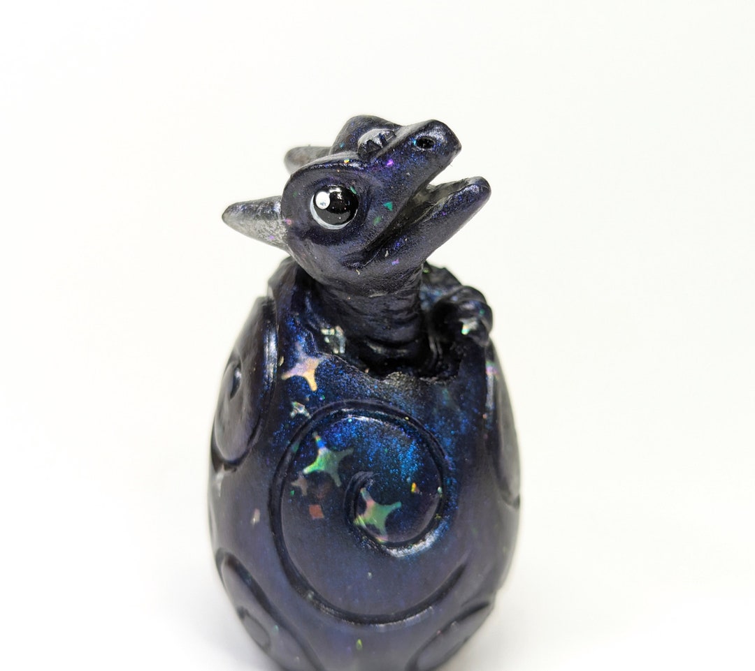 Hatching Obsidian Galaxy Peep Dragon Baby - Etsy