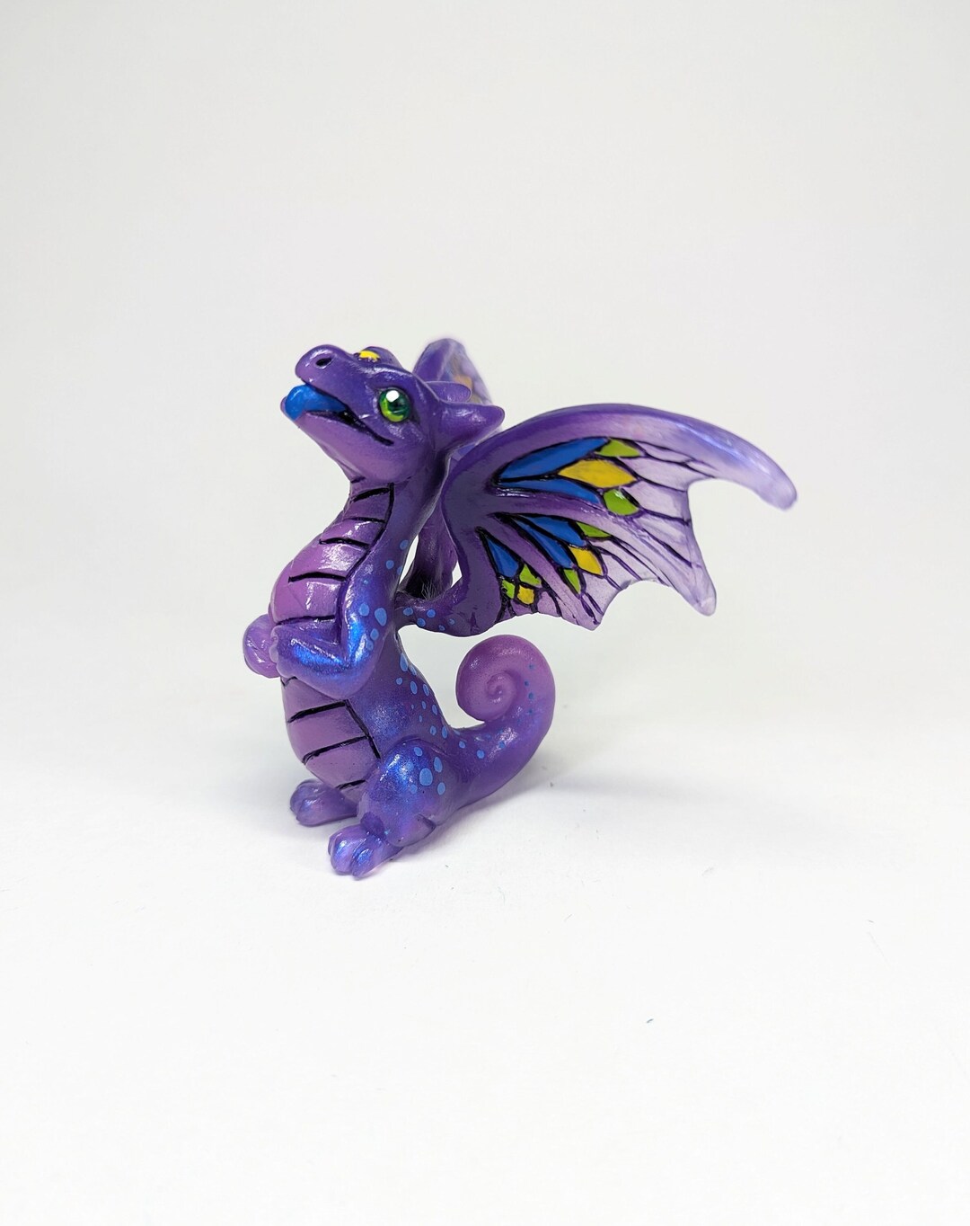 Fey Wing Peep Dragon Sculpture Handmade Fantasy Figurine Gift for Girls ...