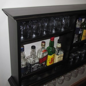 Mini Bar 3'x2' Black Stain With Clear Coat - Etsy