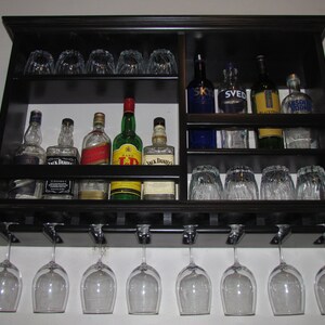 Mini Bar 3'x2' Black Stain With Clear Coat - Etsy