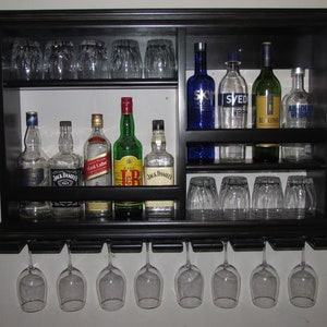Mini Bar 3'x2' Black Stain With Clear Coat - Etsy