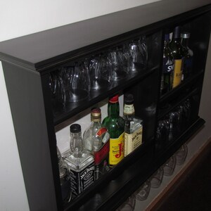 Mini Bar 3'x2' Black Stain With Clear Coat - Etsy