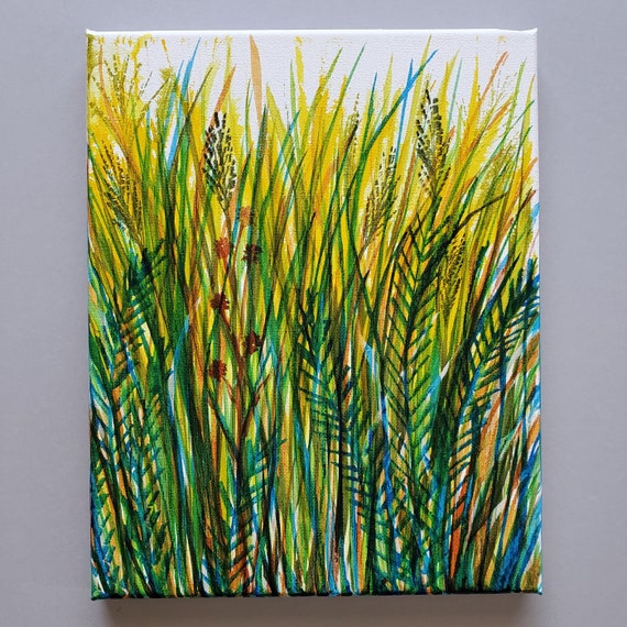 Original Acrylic Botanical Painting transition - Etsy