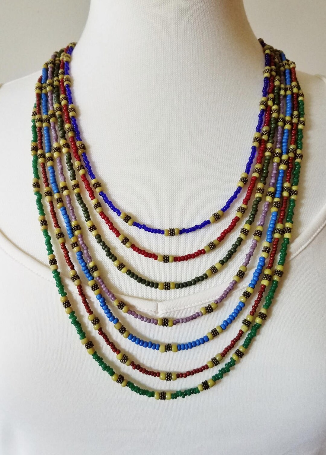 VENICE Antique Venetian Seed Bead Bohemian Layering - Etsy