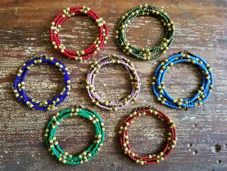 VENICE Antique Venetian Seed Bead Bohemian Layering - Etsy