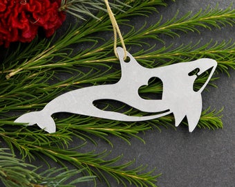 Orca Whale Ornament - Etsy